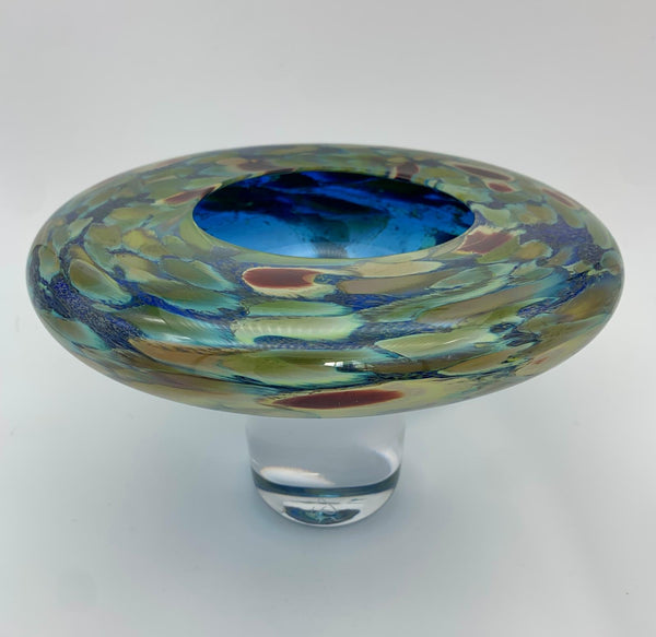 David Flower 'Large Disc Vase' glass, available to purchase at Iona ...