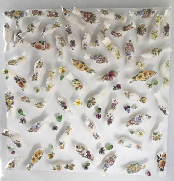 Simon Ward 'Factory Birds' ceramic birds in perspex box, available to ...